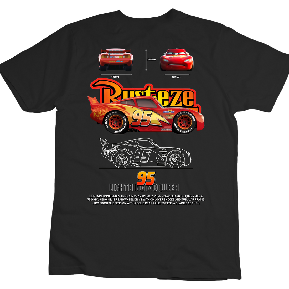 Playera Cars Rayo Mcqueen Gazen